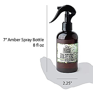 Cute Farms Tillandsia Air Plant Fertilizer | Gentle Weekly Use Formula Plant Food with Care Guide | Formulated Nutrients for Air Plants (8 oz. Spray Bottle)