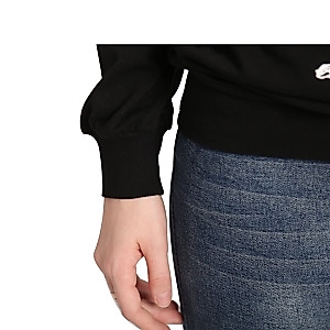 LuFeng Women's Christmas Halloween Off Shoulder Skeleton Printing Funny T-Shirt Long Sleeve Sweatshirts Pullover Tops Black