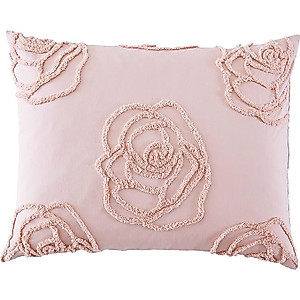 THE HIPPIE STYLE Luxury Tufted Duvet Cover, Light Pink Duvet Set, Over Quilt Cover, Cotton Bedding with Matching Sham, All Season Home Decor (Light Pink, Over Size 120x120)