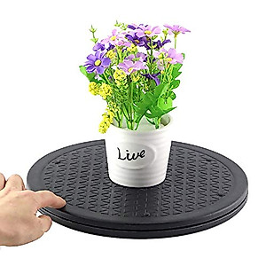 12" Heavy Duty Rotating Swivel Turntable Stand with Steel Ball Bearings for TV/Computer/Monitor, 2 PCS