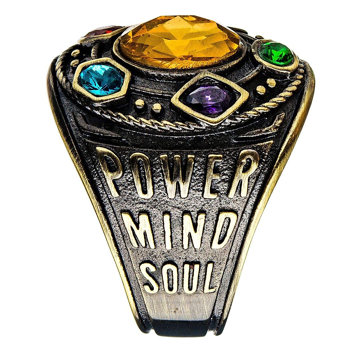 Sales One International Infinity Gauntlet Class of Infinite Power Ring (Gold Tone, 13)
