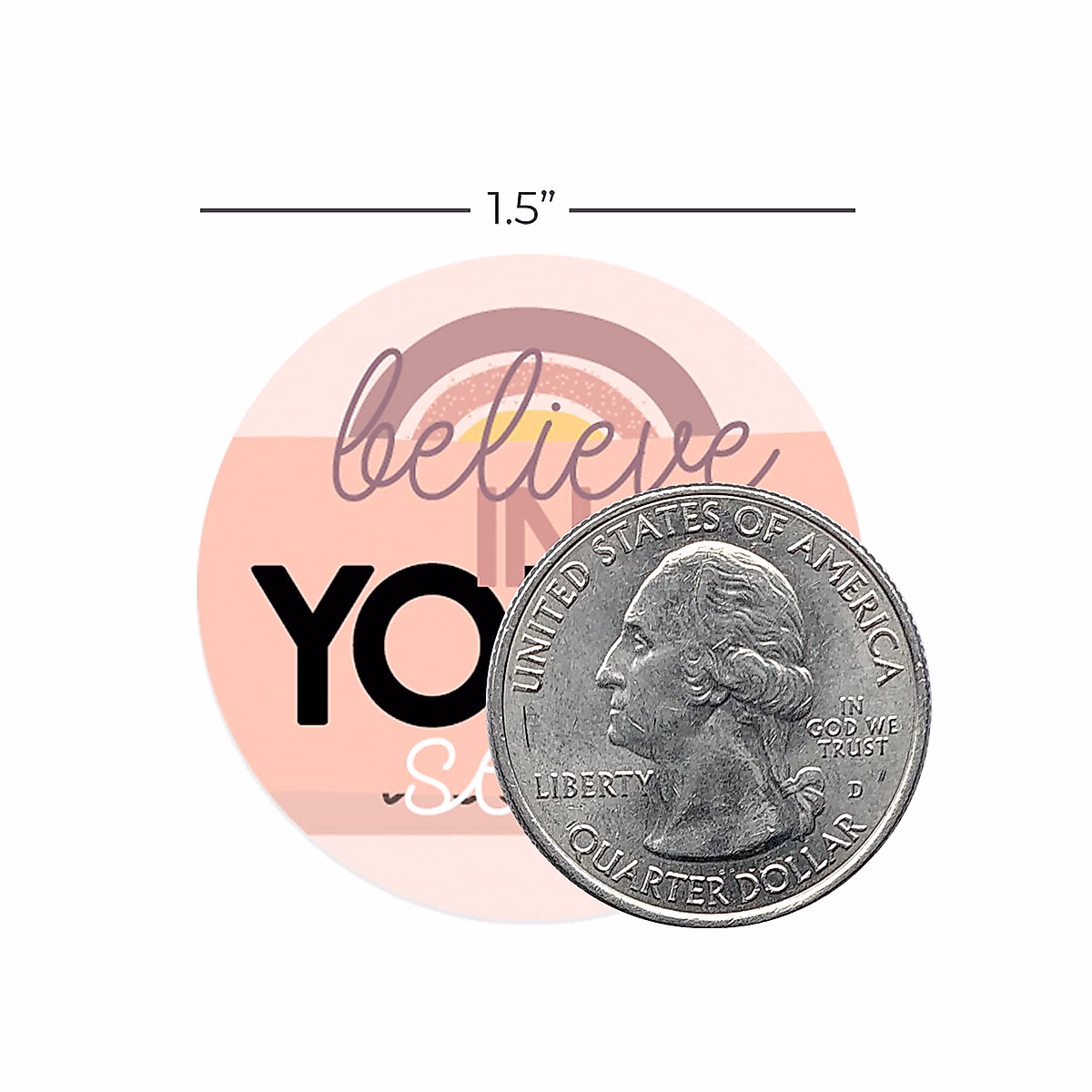 Kindness and Good Vibes Stickers / 500 Encouraging Colorful Classroom Reward Sticker Roll / 6 Alternating Motivational Designs / 1.5" Round Envelope Seals/Made in The USA