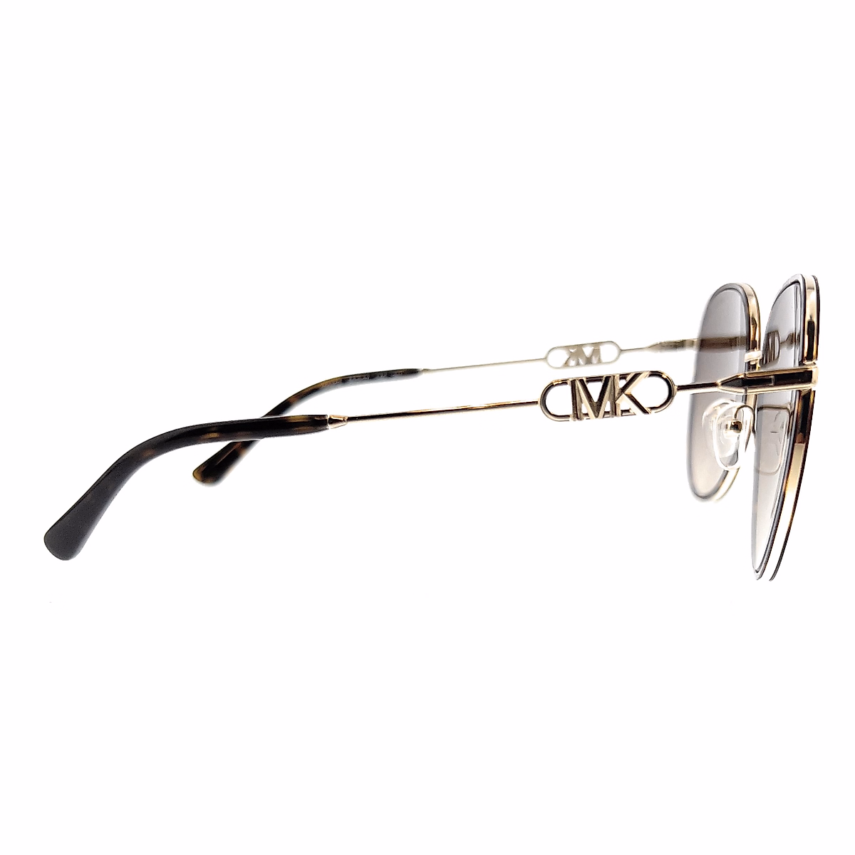 Michael Kors MK1128J Empire Aviator Light Gold Tortoise/Brown Gradient One Size