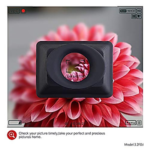 LENSGO Camera Viewfinder, Professional 3.2'' LCD Magnifier Viewfinder 3.2X Camera Screen Sunshade Hood for Canon Sony Nikon Olympus Panasonic and More DSLR/SLR Camera