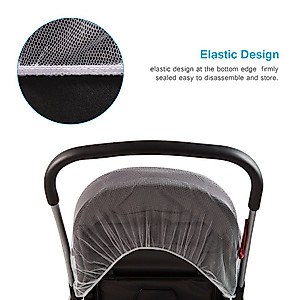 Yosoo Baby Net Cart Full Cover Travel System Netting Bee Net for Baby Strollers, Bassinets, and Car Seats Mesh