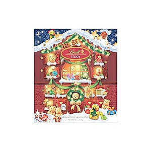 Lindt Holiday Teddy Bear Chocolate Candy Advent Calendar, Assorted Chocolates, 4.5 oz. (2023)