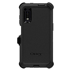 OtterBox Galaxy XCover Pro Defender Series Case - BLACK, rugged & durable, with port protection, includes holster clip kickstand