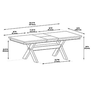 Powell 9 Piece Wooden dining set