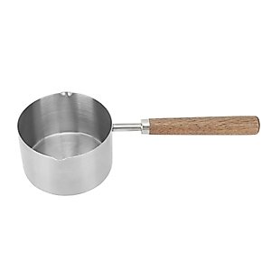 Mini Saucepan, Stainless Pots & Pans Saucepans Steel Sauce Pan Pot Portable Milk Butter Warmer Pot 200ml Small Sauce with Ergonomic Handle for Home Kitchen Restaurant Cooking
