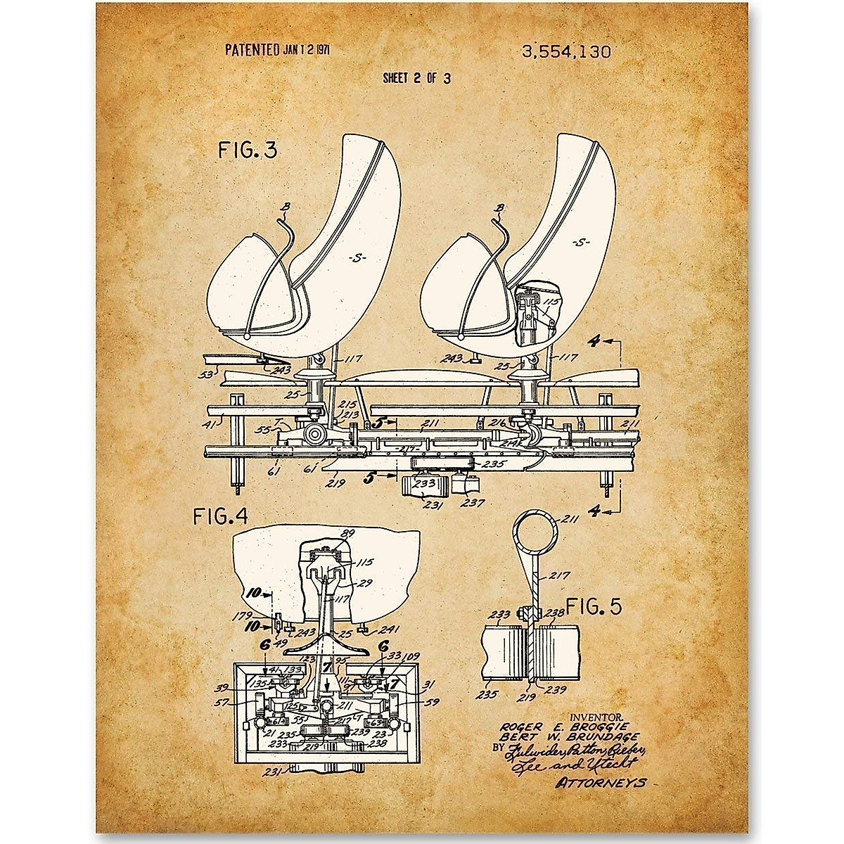 Disney Haunted Mansion Doombuggy Omnimover Patent - Great Home and Kids Room Decor, Amusement Ride Bedroom Display, Classic Gift for Children and Disney Fans,11x14 Unframed Patent Print Poster