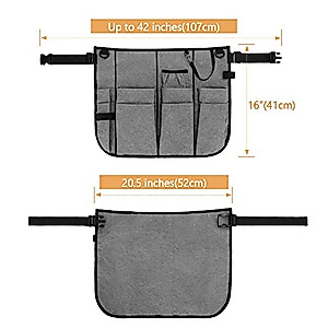 LoDrid Large Wearable Cleaning Caddy Bag and Cleaning Apron for Cleaners & Housekeepers