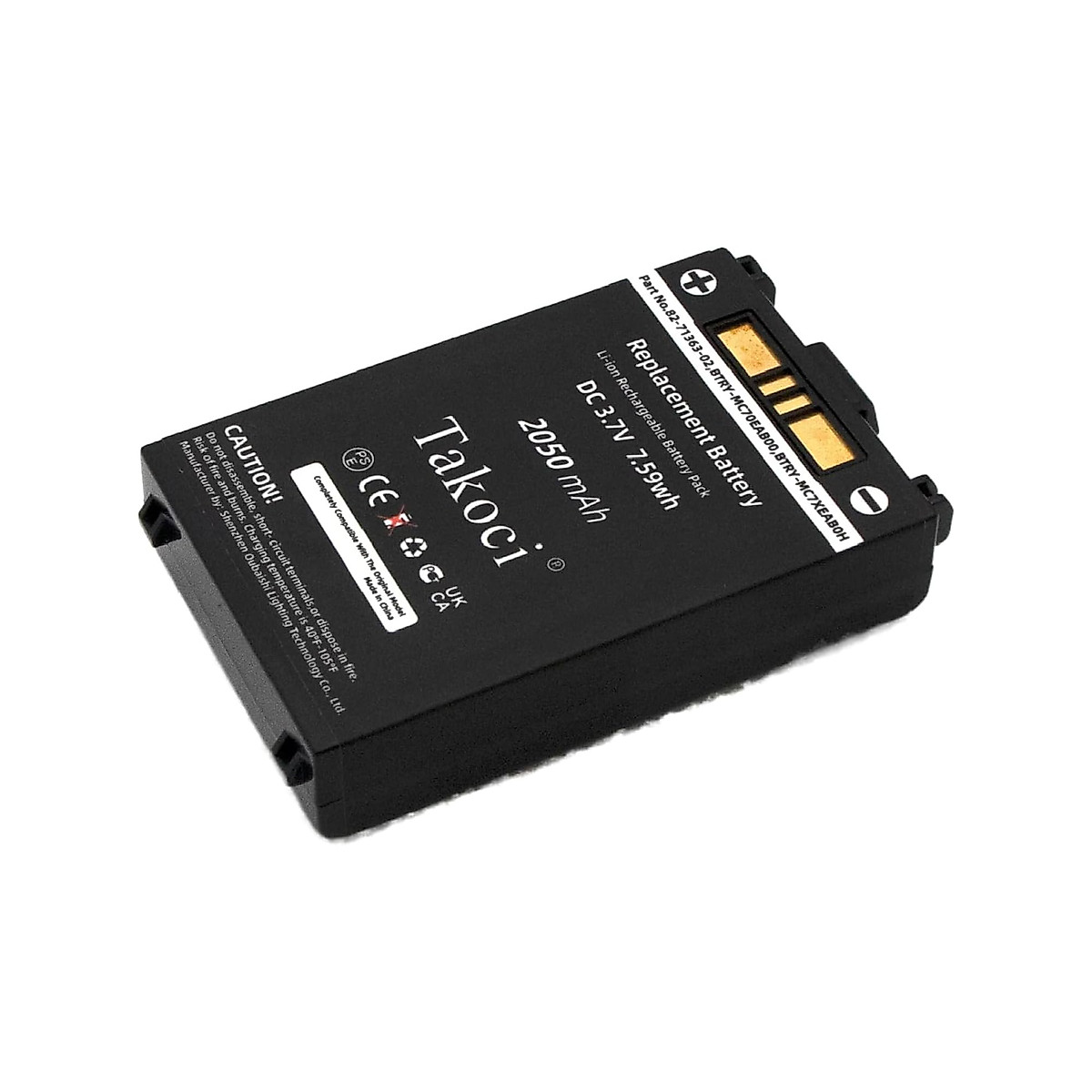 GIKYSUIZ 10-Pack 2050mAh Replacement Battery for Symbol BTRY-MC70EAB00 Compatible with Symbol MC70 MC75 Series Mobile Computers