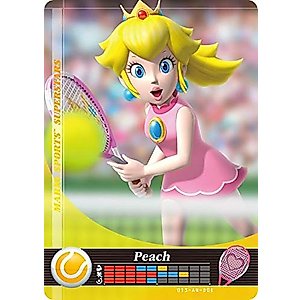 Nintendo Mario Sports Superstars Amiibo Card Tennis Peach for Nintendo Switch, Wii U, and 3DS