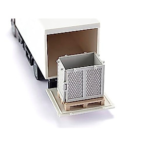 Man Tractor Truck Brown with Box Body and Tail Lift UPS 1/50 Diecast Model by Siku SK1997