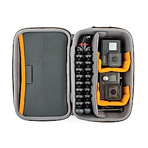 Lowepro Hardside CS 60 Case for Small Drone, Mirrorless Cameras or 2 Action Cameras, 1-2 Lenses, Accessories, 14.00 x 8.51 x 22.71 cm, Black