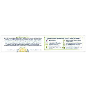 Tom's of Maine Natural Fluoride Free Botanically Bright Toothpaste, Peppermint, 4.7 Ounce, 6 Count (Pack of 1)