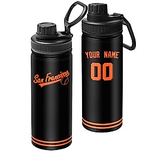 ANTKING San Francisco Tumbler Travel Mug Coffee Cup Custom Name Number for Men Women Youth Gifts