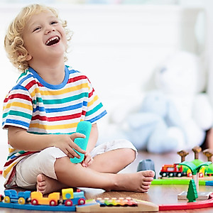 3Pack Case for Roku Remote, Cover for TCL Roku TV Steaming Stick/Hisense/Express Replacement Controller Universal Silicone Sleeve Skin Glow in The Dark Purple Blue White