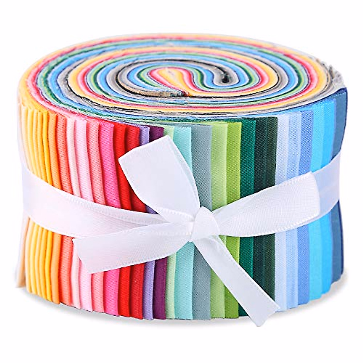 Jelly Roll Fabric, Roll Up Cotton Fabric Quilting Strips, Fabric Jelly Rolls for Sewing, Patchwork Craft Cotton Quilting Fabric