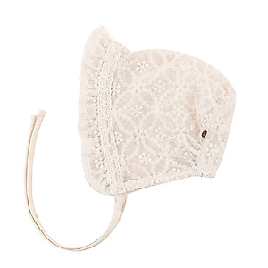 Baby Girl Toddlers Breathable Lacy Bonnet Eyelet Cotton Adjustable Sun Protection Hat