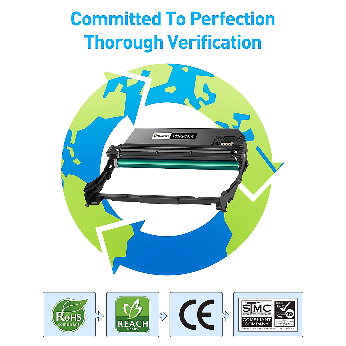 BAISINE Compatible 3215 101R00474 Drum Cartridge Replacement for Xerox 101R00474 Phaser 3260 3260DNI 3260DI WorkCentre 3215 3225 3215NI 3225DNI Printer Ink (Drum, 1 Pack)