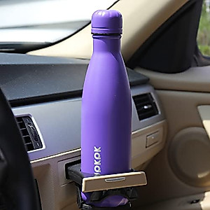 BJPKPK Insulated 17oz Stainless Steel Water Bottles, Sports Water Bottles Keep Cold for 24 Hours and Hot for 12 Hours,Midnight Black