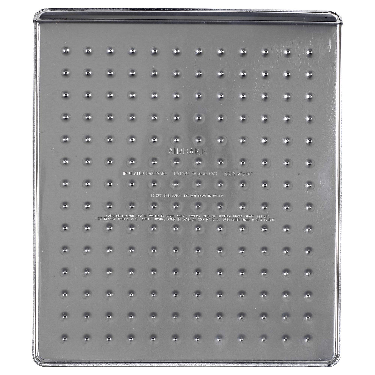 AirBake Natural Aluminum 2 Pack Insulated Cookie Sheet, no burn design, 14 x 12in & 16 x 14in