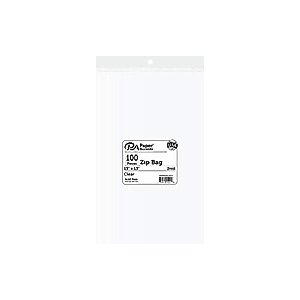 Zip Bag 13x13" 2mil Clear 100pc