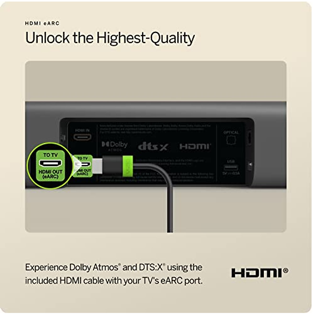 VIZIO M-Series 2.1 Immersive Sound Bar with 5 High-Performance Speakers, Dolby Atmos, DTS:X, Wireless Subwoofer and Alexa Compatibility, M215aw-K6, 2023 Model