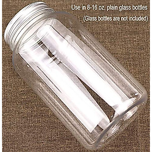 Luckkyme Mason Jar Lids, 20 Pieces Bottle Cap with Straw Hole/Silicone Rings Compatible with Mason Jar