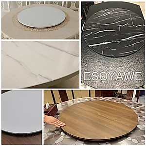 Lazy Susan Dining Table Turntable Tabletop Rotating Serving Tray, Diameter Ø 20" 24" 28" 32" 36" 39" Round Wooden Rotating Service Plate, For Restaurants, Kitchens