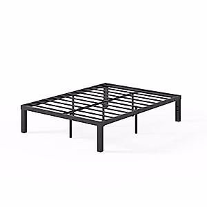 ZINUS Luis 16 Inch QuickLock Metal Platform Bed Frame / Mattress Foundation with Steel Slat Support / No Box Spring Needed / Easy Assembly, Queen