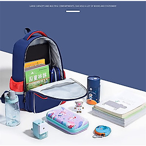 bdhjzytt Tiantian new school bag for students, best for kindergarten elementary school students, light and waterproof (Red)