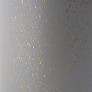 Elle Décor Step Bin with Lid Trash Can | Dimensions: 8.7"x 6.7"x 9.8" | 3 Liter | Speckled Design | Bathroom Accessories | Easy Open and Close | Grey