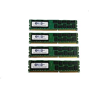 CMS 32GB (4X8GB) DDR3 10600 1333MHZ ECC REGISTERED DIMM Memory Ram Upgrade Compatible with HP/Compaq® Proliant Dl360P Gen8 (G8) Ecc Reg for Server Only - B103