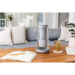 LifeStraw Home Pitcher Glass and Silicone Base 7 cup Pebble