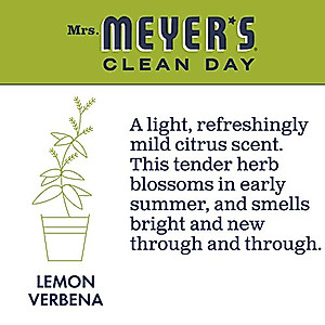 Mrs. Meyer's Soy Aromatherapy Candle, 35 Hour Burn Time, Made with Soy Wax and Essential Oils, Lemon Verbena, 7.2 oz