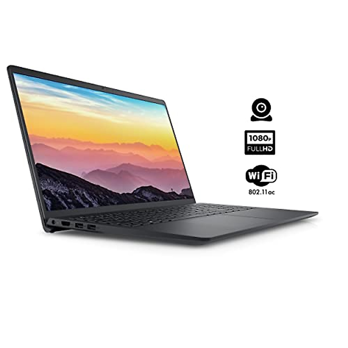 Dell Inspiron 15 3000 Series 3511 Laptop, 15.6" FHD Touchscreen, Intel Core i5-1035G1, 16GB DDR4 RAM, 1TB PCIe SSD, SD Card Reader, Webcam, HDMI, Wi-Fi, Windows 11 Home, Black