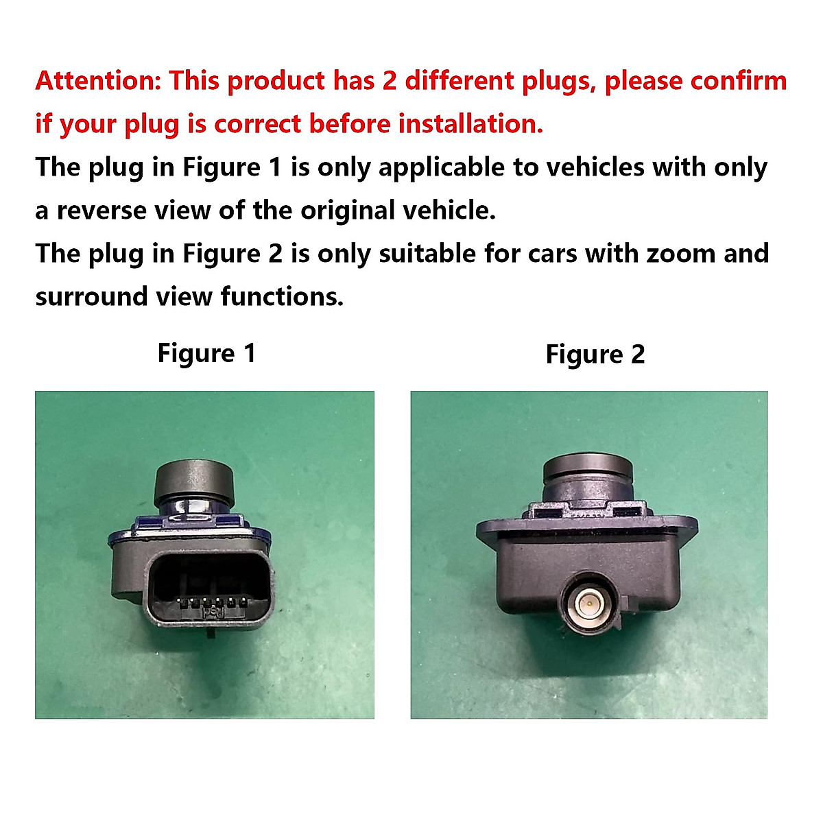 Dngbymx Rear View Backup Camera Compatible with Ford F250 F350 F450 F550 Super Duty 2017 2018 2019 2020 2021 2022 Replace# JC3T-19G490-AD 6 Pins