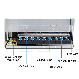 inShareplus 24V 16.5A 400W Universal Regulated Switching Power Supply, 100-240V AC to DC 24 Volt LED Driver, Converter, Transformer, Adapter for LED Strip Light, CCTV, Computer Project, 3D Printer etc