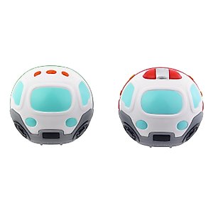 Little Tikes Learn & Play Roll Arounds Big Truck 2-Pack, Toy Vehicle and Ball Play in One, Easy Grip & Roll Cars- Birthday Gifts for Kids, Toddler Toys for Boys and Girls Ages 18 Months 1 2 3+ Years