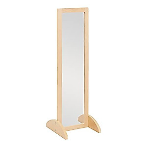 ECR4Kids Double-Sided Bi-Directional Mirror, Kids Furniture, Natural