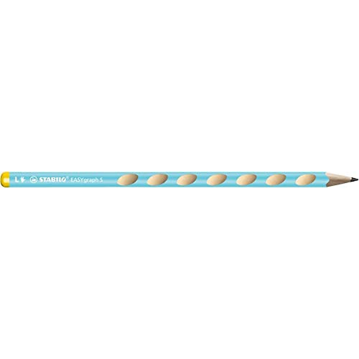 STABILO Handwriting Pencil EASYgraph S School Set - Left-Handed - Pencil x 2 + EASYsharpener + EASYeraser - blue