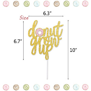 Donut Grow Up Cake Topper