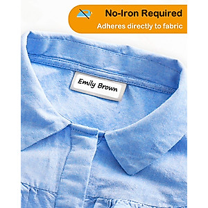 All Purpose No-Iron Kids Clothing Labels, Self-Stick Write-On Fabric Labels for Camp, School, Daycare, Nursing Care, Toys, Organizing, Washer & Dryer Safe, Pack of 160