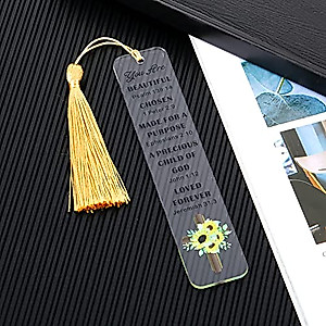 Bookmarks for Women Christian Gifts for Women Acrylic Bookmarks for Women Teen Girls Bible Verse Bookmarks for Women Teen Girls Book Lovers Birthday Gifts for Teen Girls Stocking Stuffers for Teens