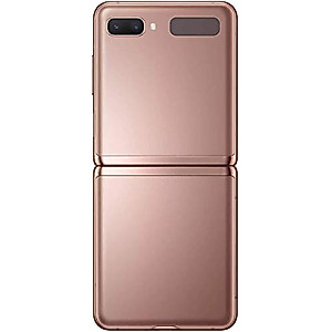 Samsung Galaxy Z Flip 5G Android Cell Phone | US Version Smartphone | 256GB Storage | Folding Glass Technology| Long-Lasting Mobile Battery | Mystic Bronze, T-Mobile Locked - (Renewed)