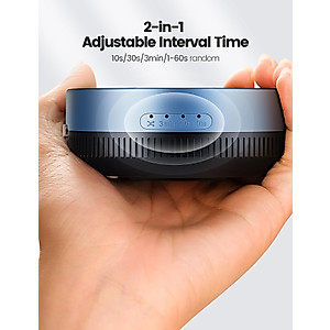 STARSIKI 2-in-1 Mouse Jiggler and Wireless Charger, Mouse Mover Undetectable Device Automatic Phone Charging Pad, Quiet Mice Shaker Wiggler Giggler Juggler to Keep Moving for Office/Work from Home