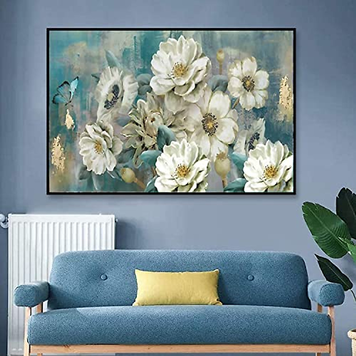 Tiwabb Flower Large Diamond Painting Kits,5D Diamond Painting Kits for Adults Kids DIY Diamond Art Kits Full Round Drill Diamond Dots Painting with Diamonds Gem Art and Crafts Home Decor 20X12inch