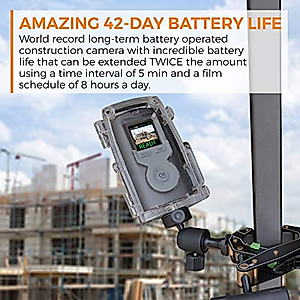 Brinno BCC200 - Construction & Outdoor Security Time-Lapse Camera Trio Bundle Pack - 42-Day Battery Life - 720P - Includes: TLC200 Pro Camera, Clamp, & Water-Resistant Case